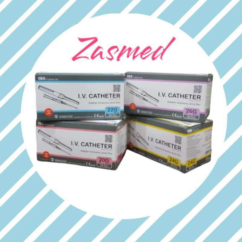 Promo Iv Catheter Gea /aboket Gea /jarum Infus 18g 20g 22g 24g 26g ...