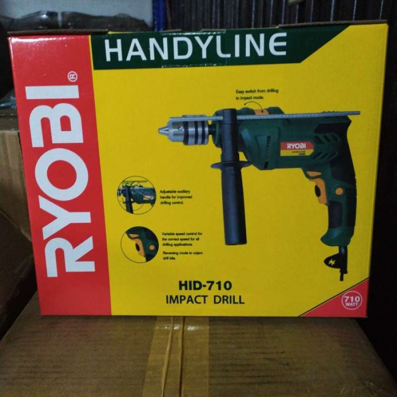 Promo Mesin Bor Tembok Variable Speed Hammer Drill Hid-710 Ryobi Diskon ...