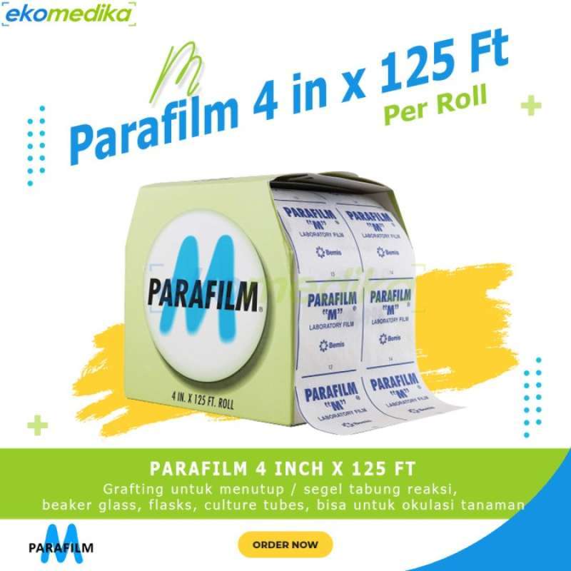 Promo M Parafilm 4 Inch x 125 FT Grafting Film Laboratorium / Parafilm ...