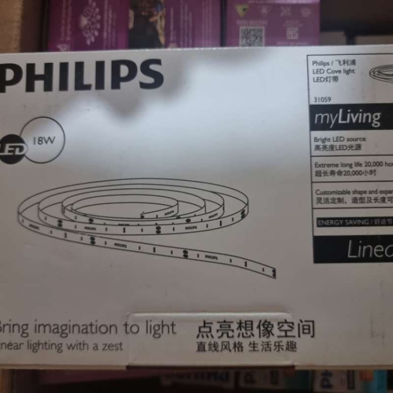 Promo philips led strip 5meter DLI 31059 18watt 3000k ( termasuk ...
