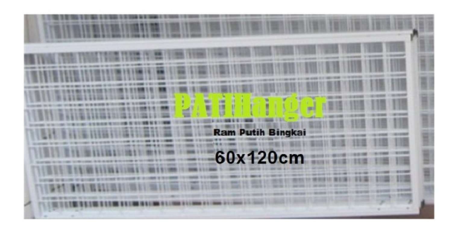 Promo Ram Jaring Kotak 60x120cm Bingkai Coating Putih Diskon 33% Di ...