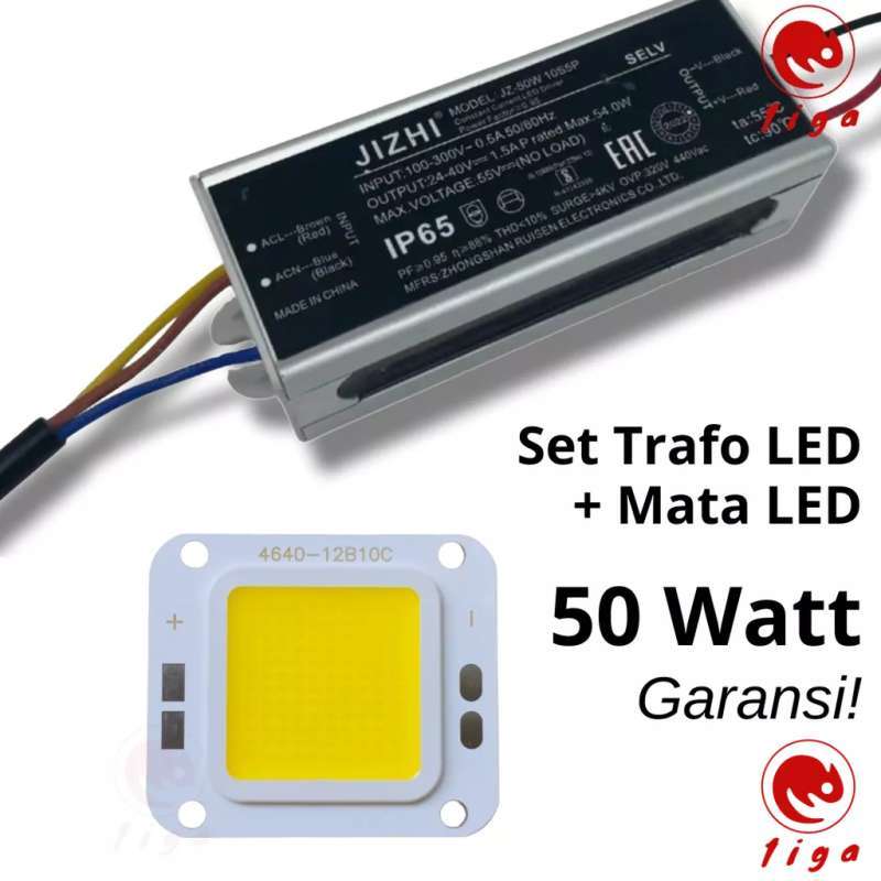 Jual Set Trafo LED dan Mata Lampu 50W - Sparepart Lampu Penerangan ...