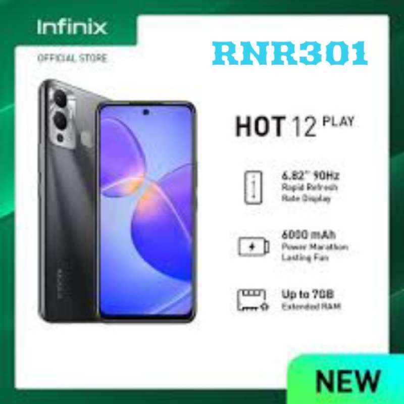 Promo Infinix Hot 12 play 4/128 Ram 4gb 128gb new garansi resmi Diskon ...