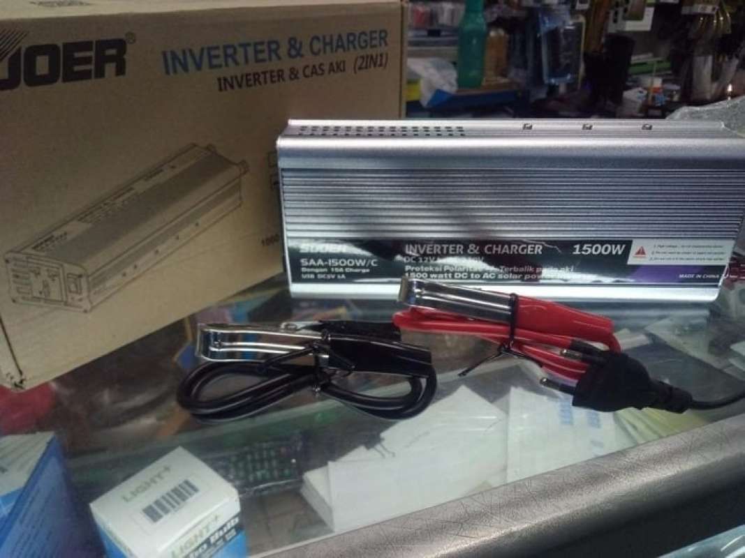 Promo POWER INVERTER WITH CHARGER AKI 1500W SUOER SAA-1500W/C 1500 WATT ...