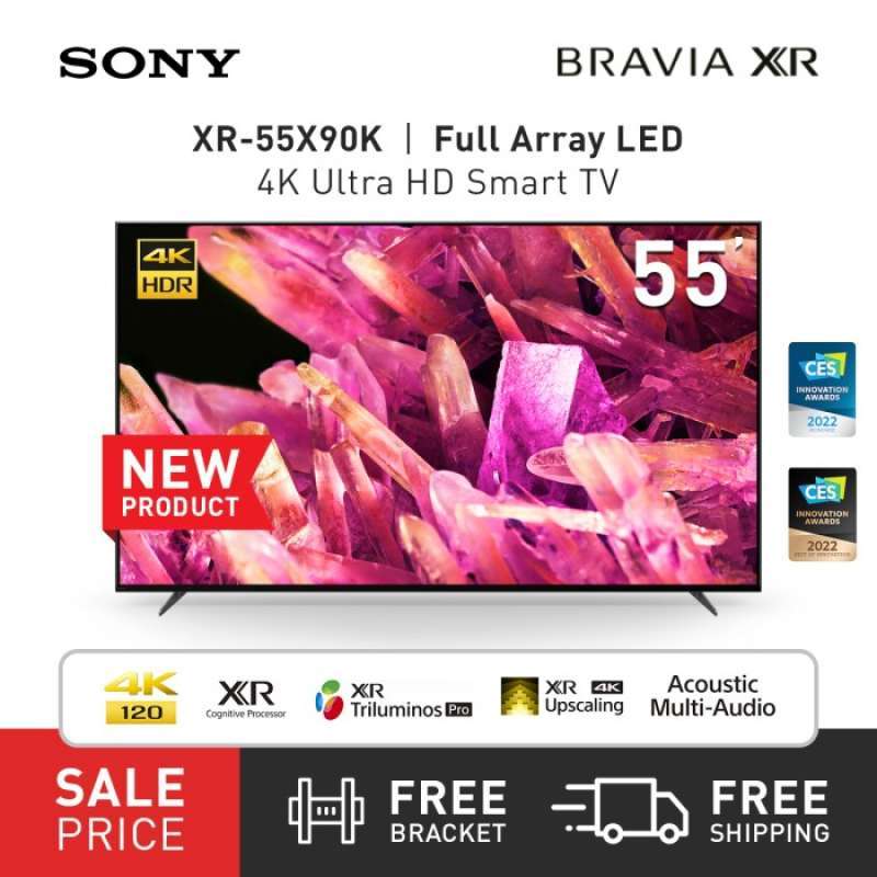 Promo SONY Bravia LED X90K 4K UHD Smart Android TV 55 Inch XR-55X90K ...