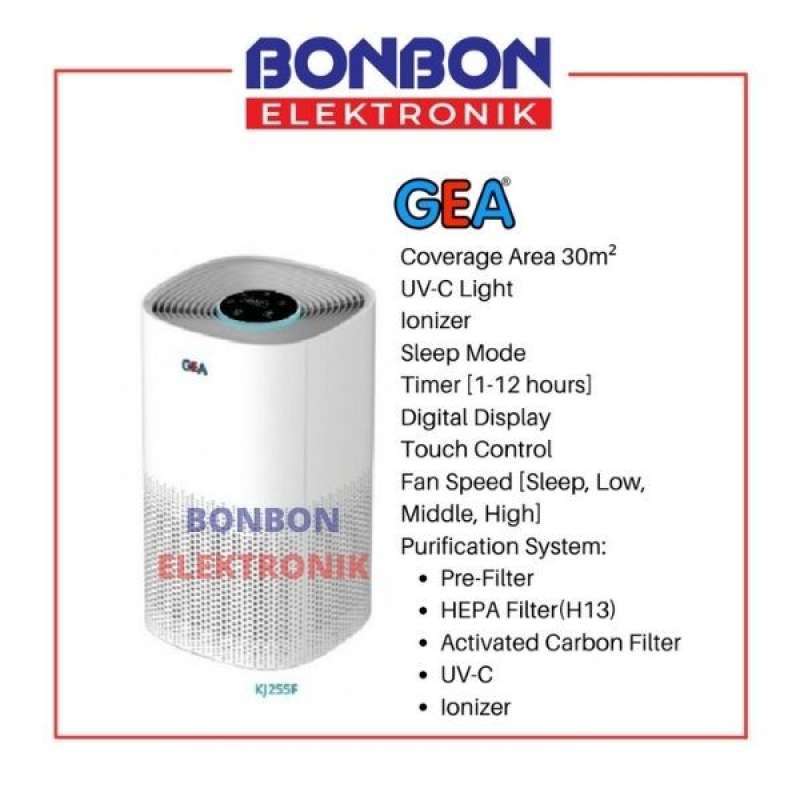 Promo Gea Air Purifier + Uv-c Kj-255f / Kj255f Coverage Area 30mâ² ...