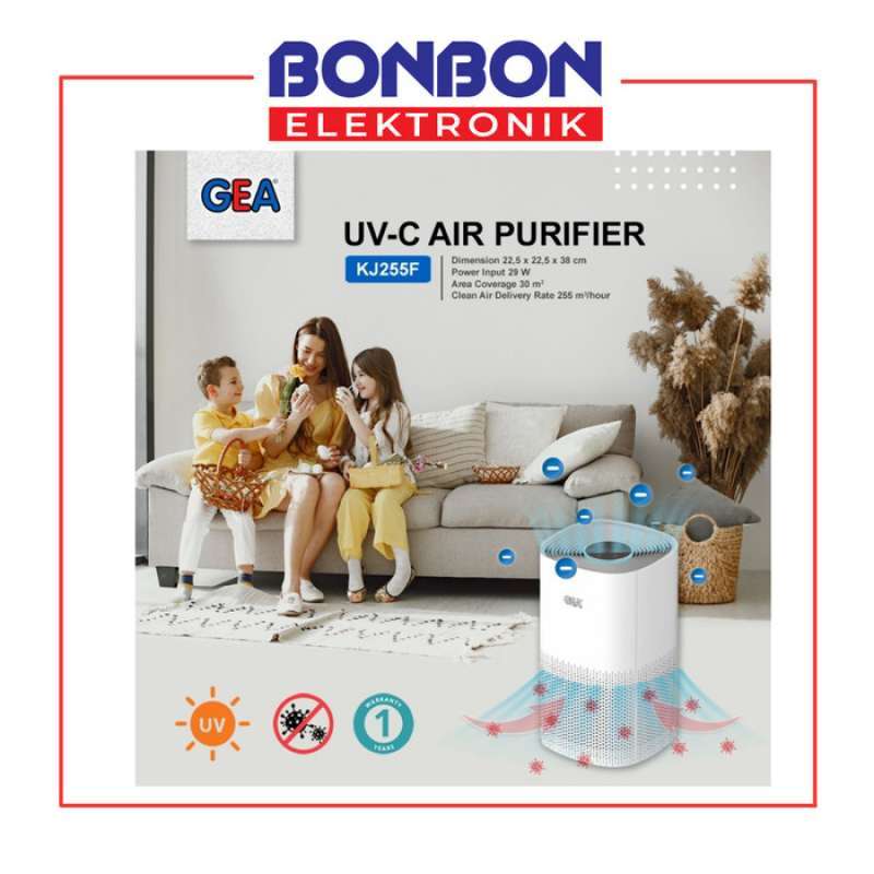 Promo Gea Air Purifier + Uv-c Kj-255f / Kj255f Coverage Area 30mâ² ...