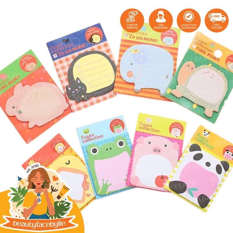 Jual Sticky Note Animal Kertas Memo Hewan Di Seller Shakaliestore - 2 ...