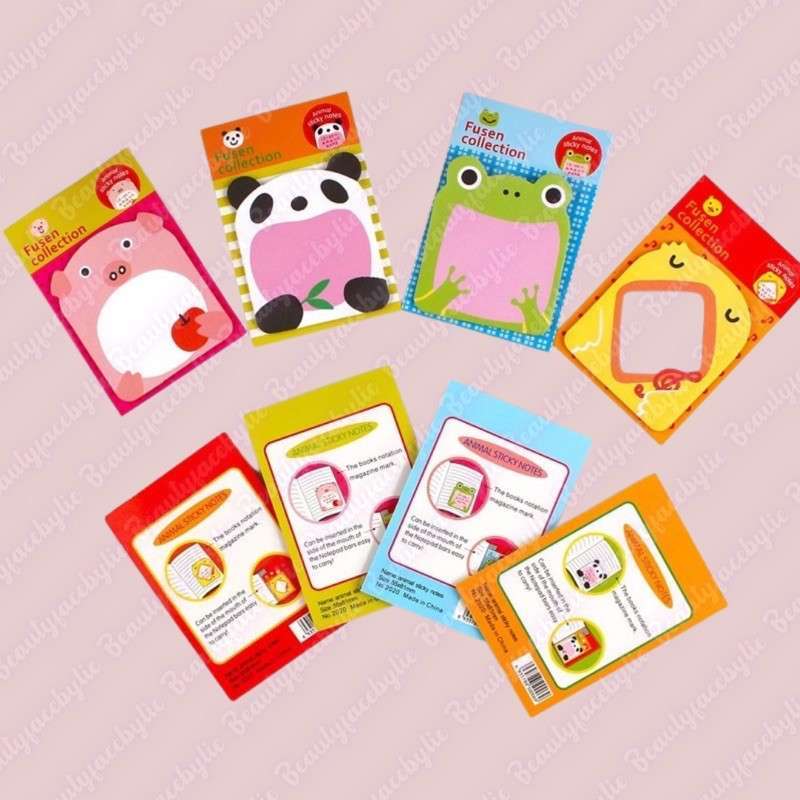 Jual Sticky Note Animal Kertas Memo Hewan Di Seller Shakaliestore - 2 ...