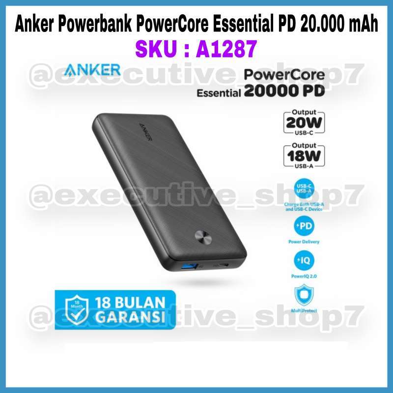 Jual Anker Powerbank PowerCore Essential PD 20.000 mAh - SKU A1287 ...