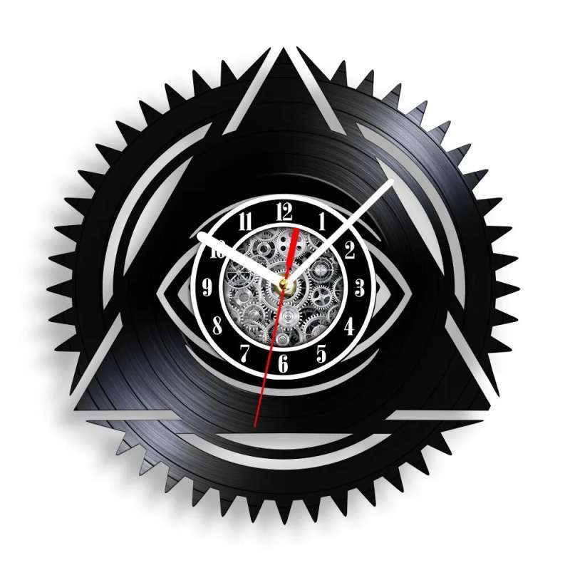 Promo Illuminati All Seeing Eye Masonic Symbol Clock Masonic Home Decor ...