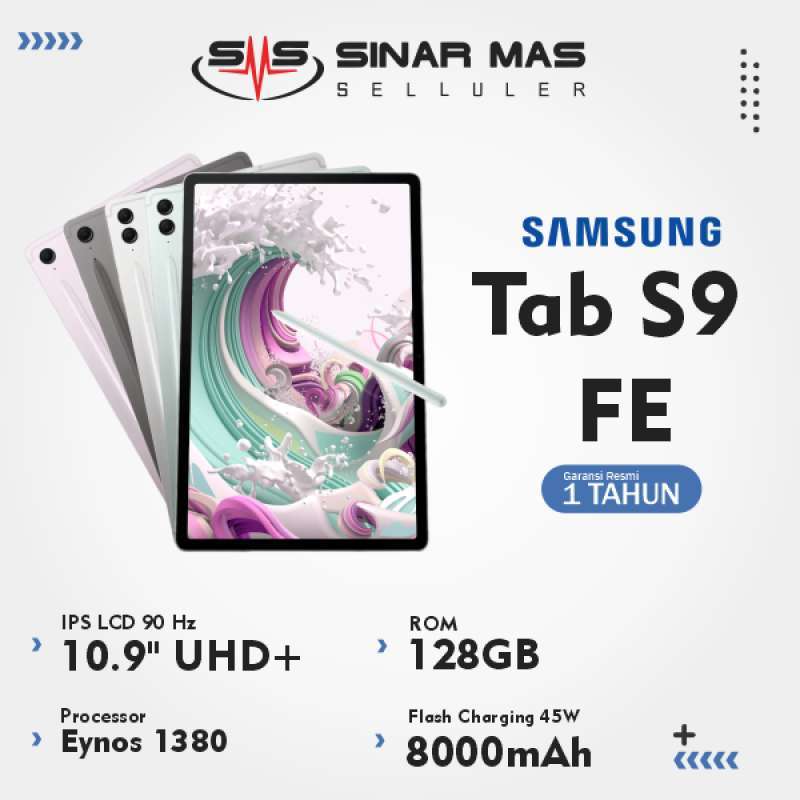 Jual Samsun Galaxy Tab S9 FE [6GB/128GB] Garansi Resmi di Seller SINAR MAS SELLULER Official ...