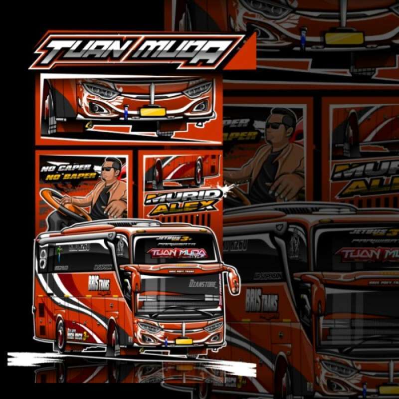 Jual Stiker Bus Bris Trans Tuan Muda Hologram Cutting Laser Di Seller ...