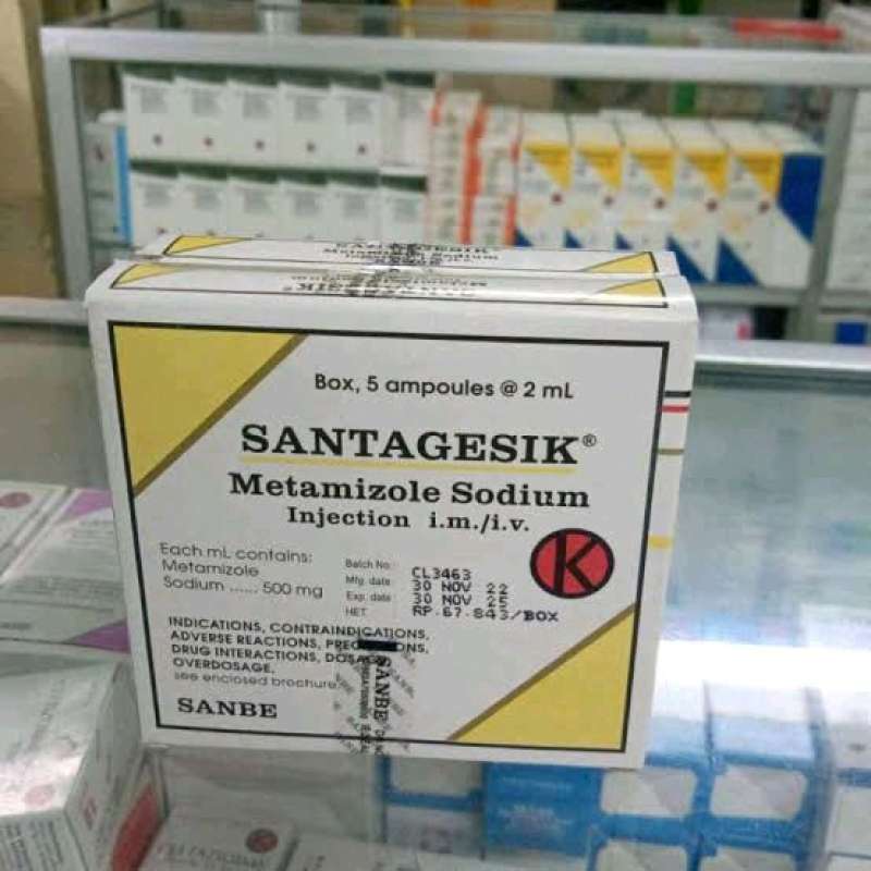 Jual New Seller Dijual Santagesic 500 Mg Injection Per Box Original Di ...
