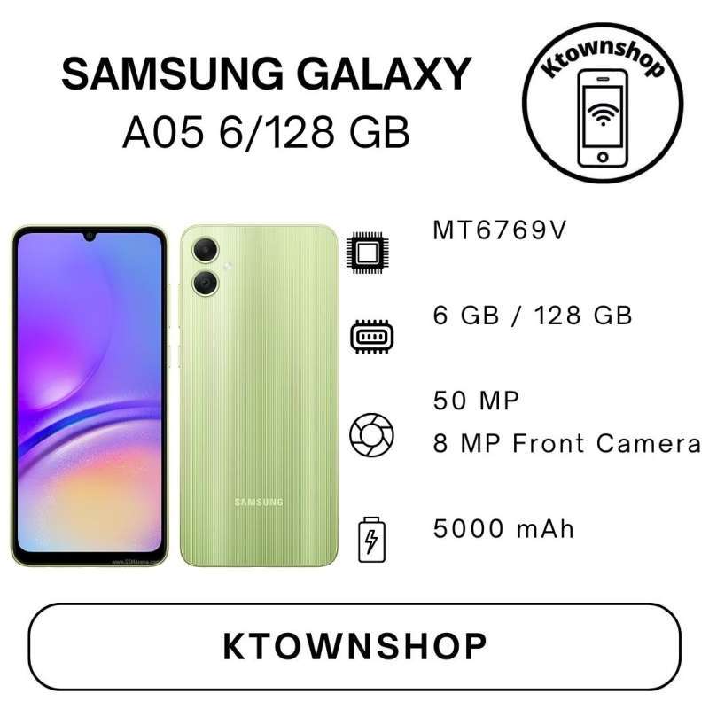 Jual SAMSUNG GALAXY A05 6/128 GB GARANSI RESMI di Seller Ktownshop ...