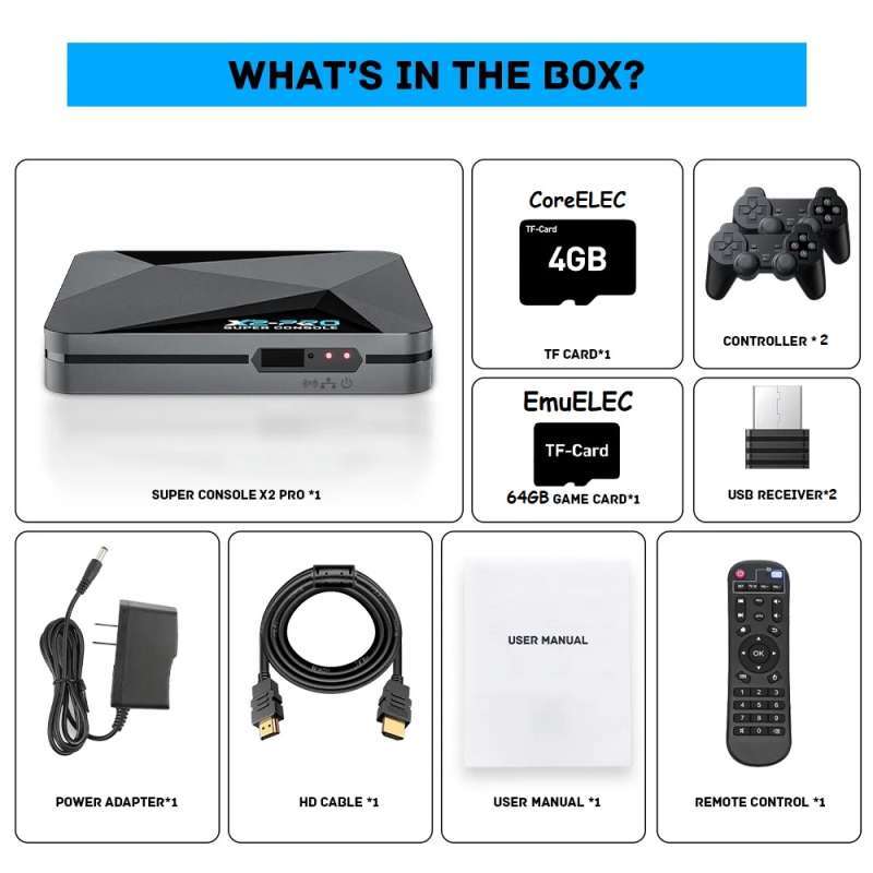 Jual Super Console X2-pro - Retro Game Console Built-in Games Di Seller ...