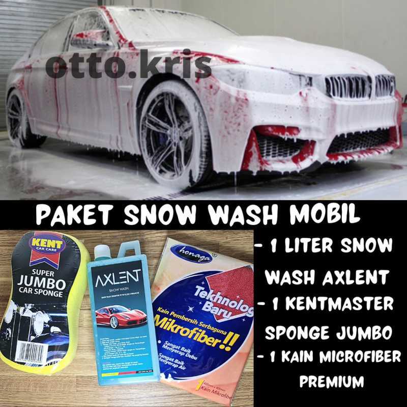 Promo Paket Snow Wash Mobil, Axlent + Kenmaster Jumbo + Kain Honaga ...