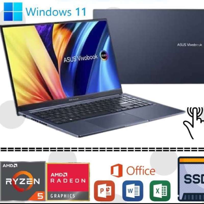 Promo ASUS VIVOBOOK M1403QA AMD RYZEN 5 5600H RAM16GB SSD512GB WINDOWS ...