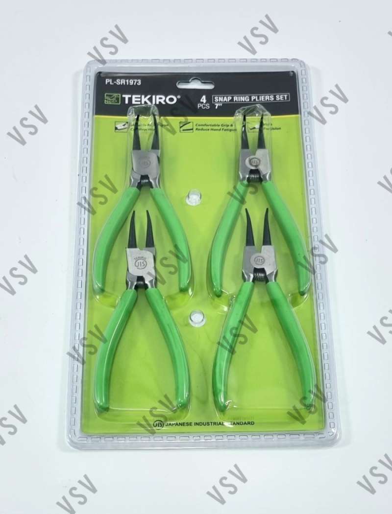 Promo Tekiro Tang Snap Ring 7 Set 4pc Snap Ring Plier Complete Set : Eb ...