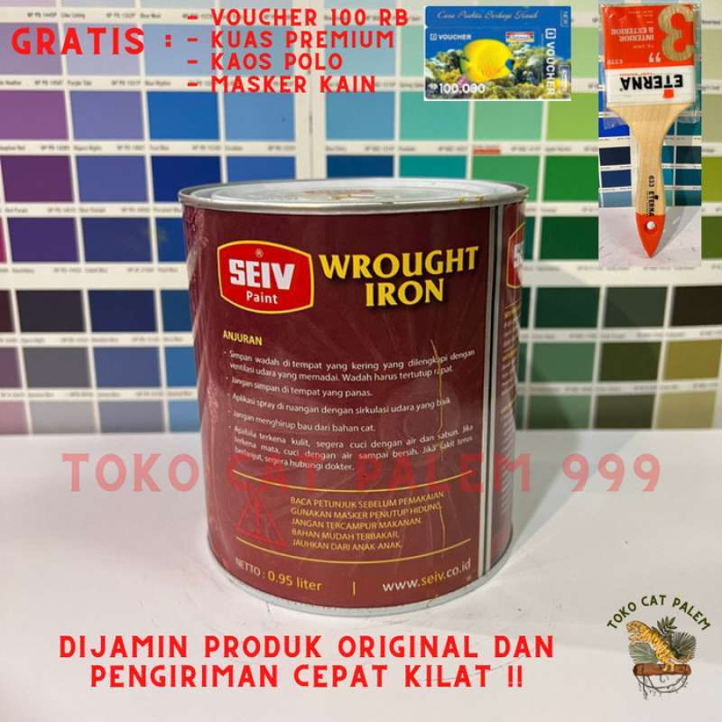 Promo Seiv Wrough Iron cat besi tempa warna tembaga / emas / cooper 1 ...