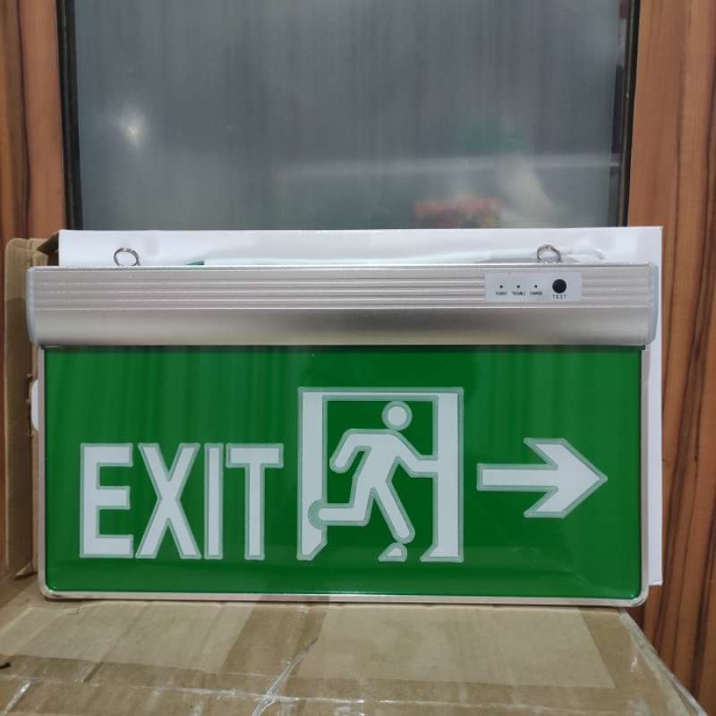 Promo Lampu Exit Led Acrylic / Emergency Exit / Lampu Sign Diskon 23% ...