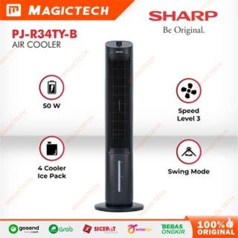 Promo Sharp Pj-r34ty-b Tower Air Cooler R34ty Pjr34tyb Diskon 23% Di Seller Vexana Jaya Abadi ...