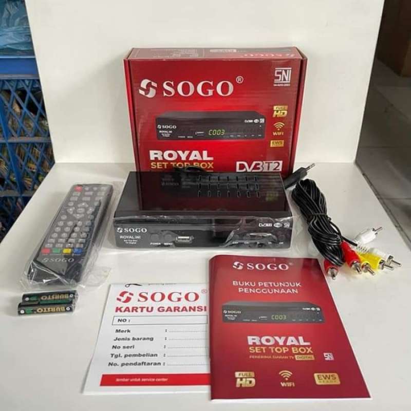 Promo Free HDMI Set Top Box SOGO DVB T2 4K Full HD1080 sertifikat ...