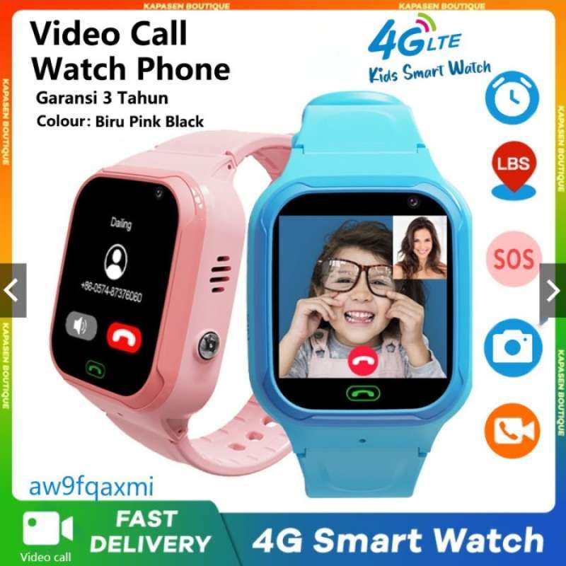 Jual 4g Jam Anak Video Call Telepon Gpshd Camera Smartwatch Anak Di ...