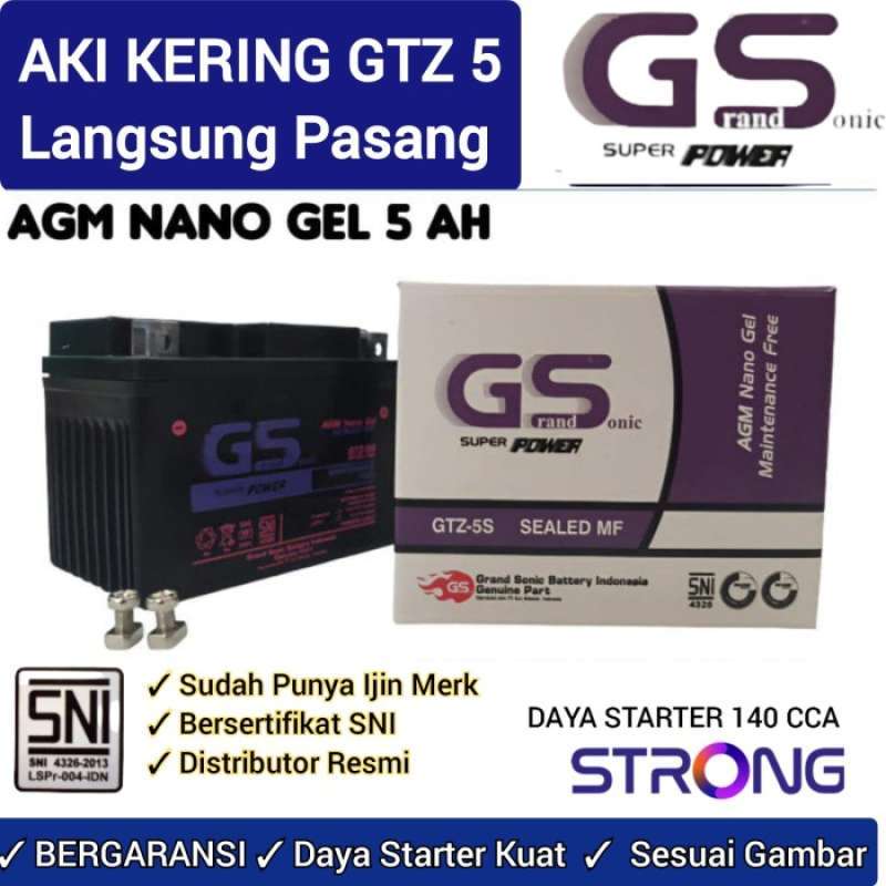 Promo Aki Motor Honda Beat Fi Esp Cbs Karbu Street Vario 110 Aki Kering 4 Ah Diskon 50% Di ...