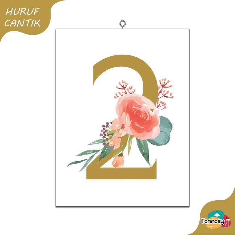 Promo Tennesy Hiasan Dinding 15x20cm Kustom Nama Alfabet Huruf Dan