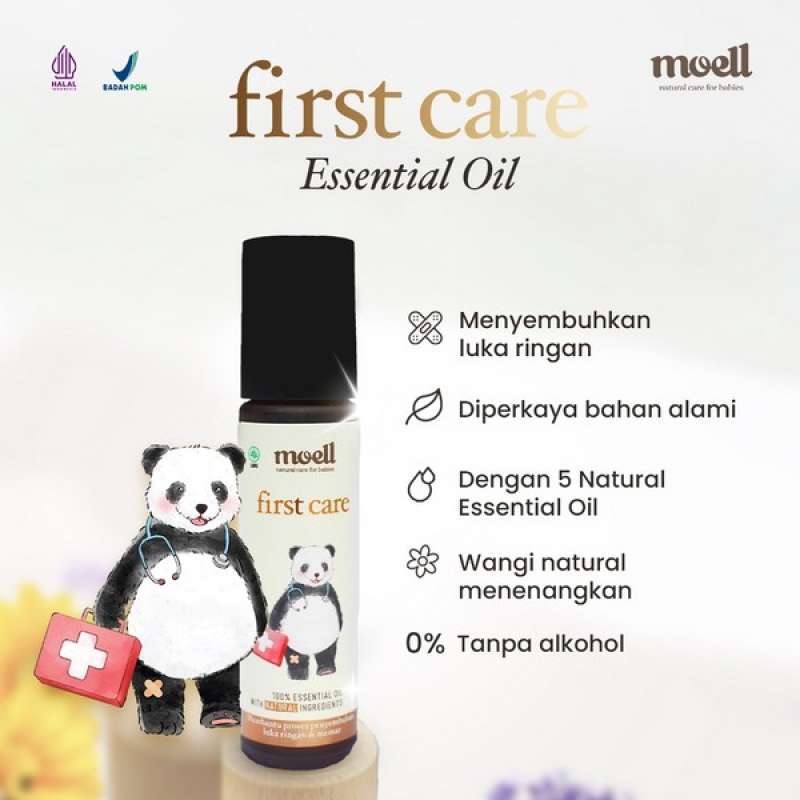 Jual Moell First Care Natural Essential Oil 8ml - Untuk Luka Memar ...