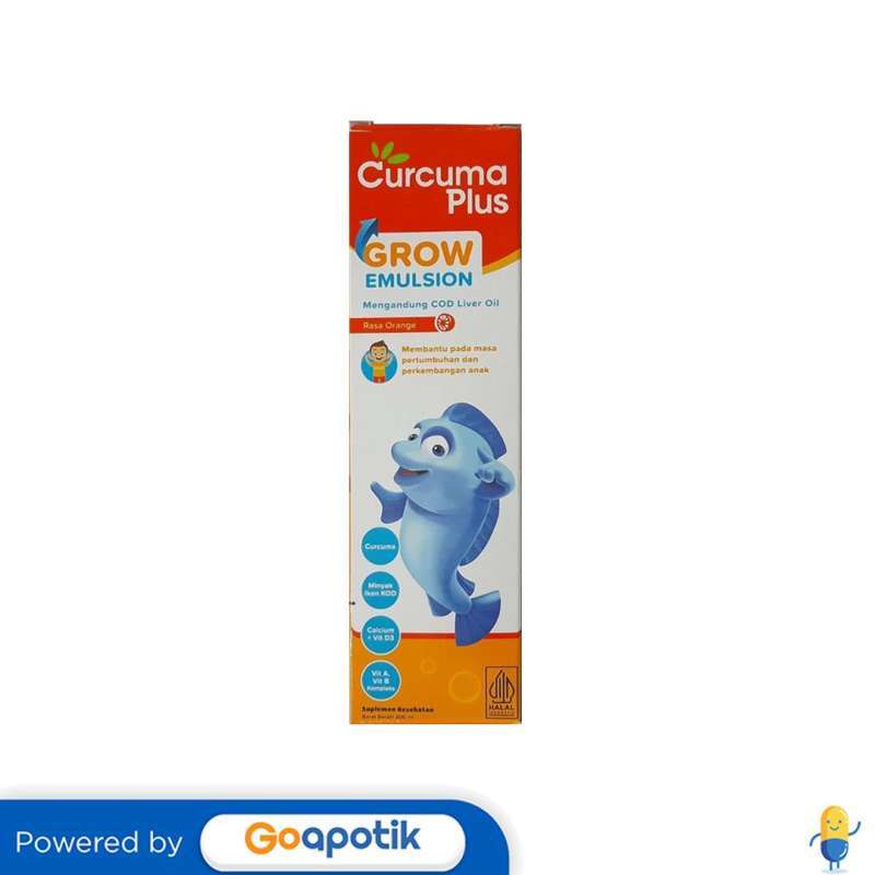 Jual Curcuma Plus Emulsion Grow Rasa Jeruk Sirup 200 Ml Di Seller ...