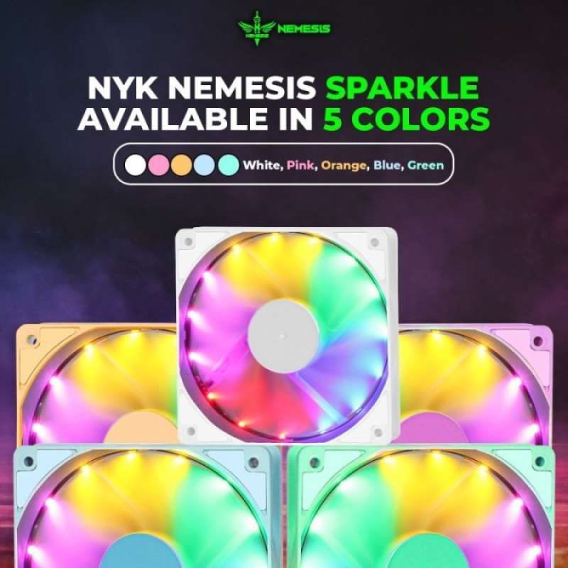 Jual Fan Case Rgb Nyk Nemesis Sparkle - Fan Casing Statis 12 Cm Di ...