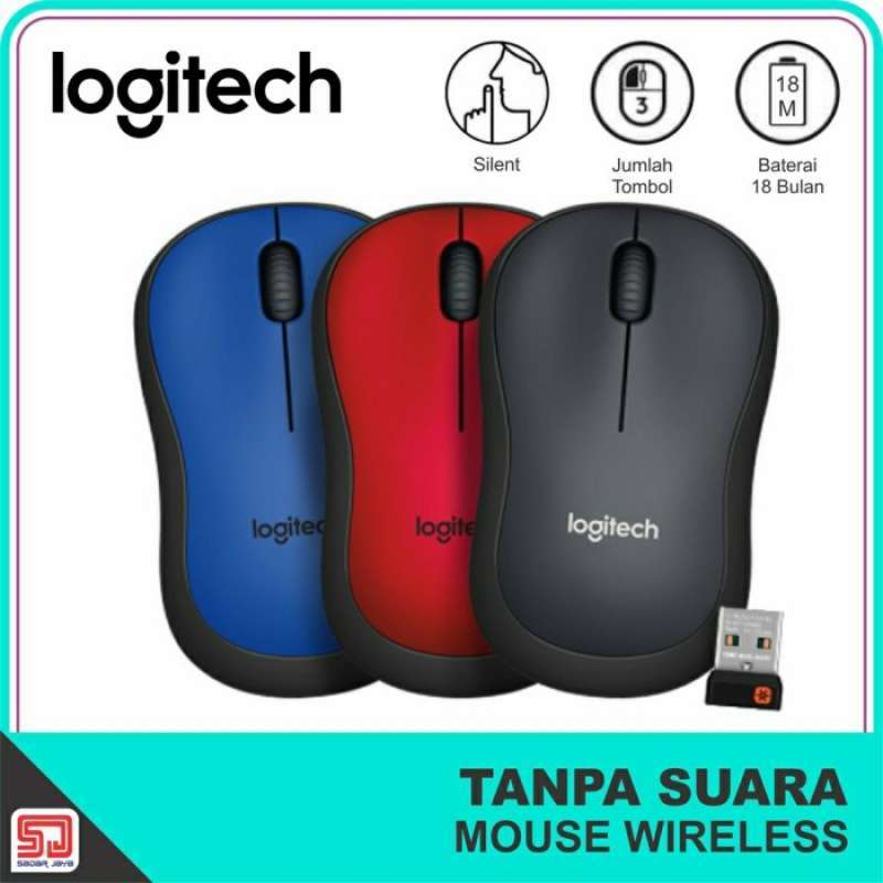 Promo Mouse Wireless Logitech M221 Silent Mouse Tanpa Kabel Original ...