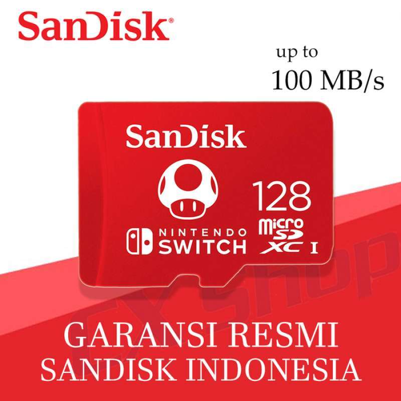 Promo Sandisk Nintendo Switch 128gb 100mb/s Microsd Diskon 46% Di Seller Cx Shop Official Store ...
