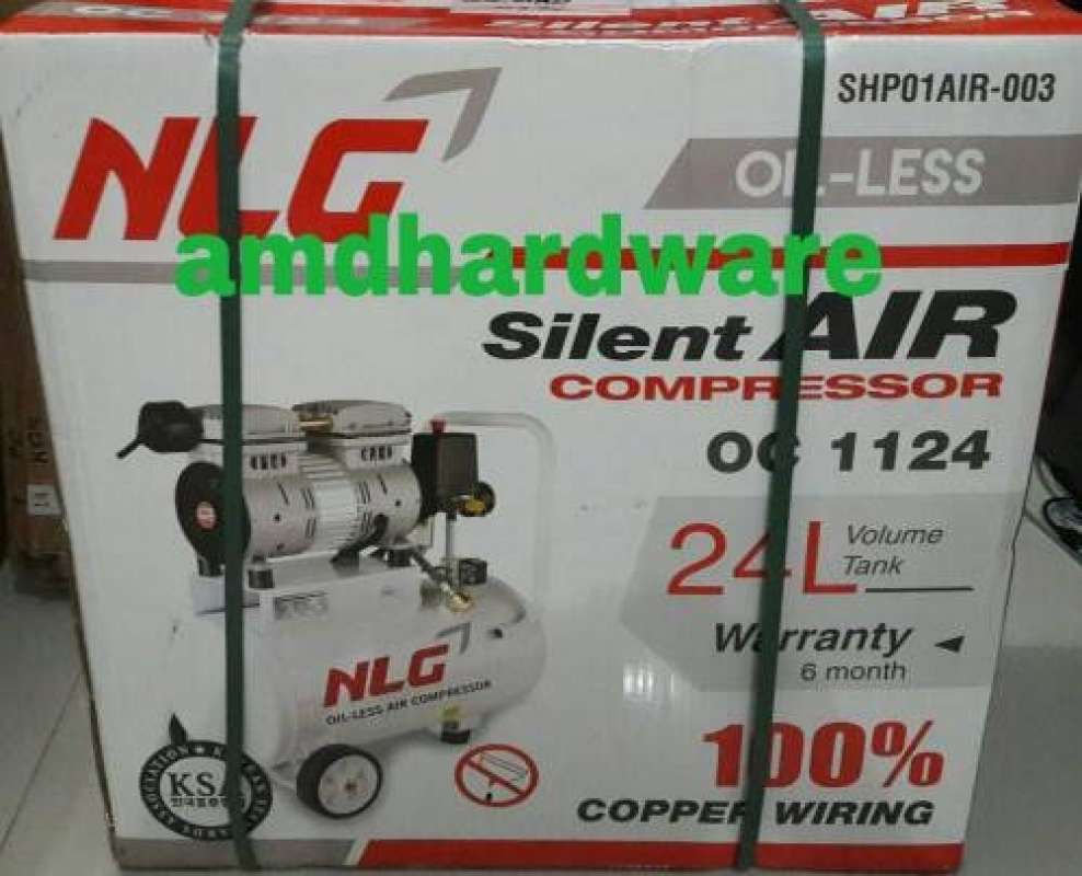Jual Compressor Oil less 1HP kompressor angin oilless listrik portable ...