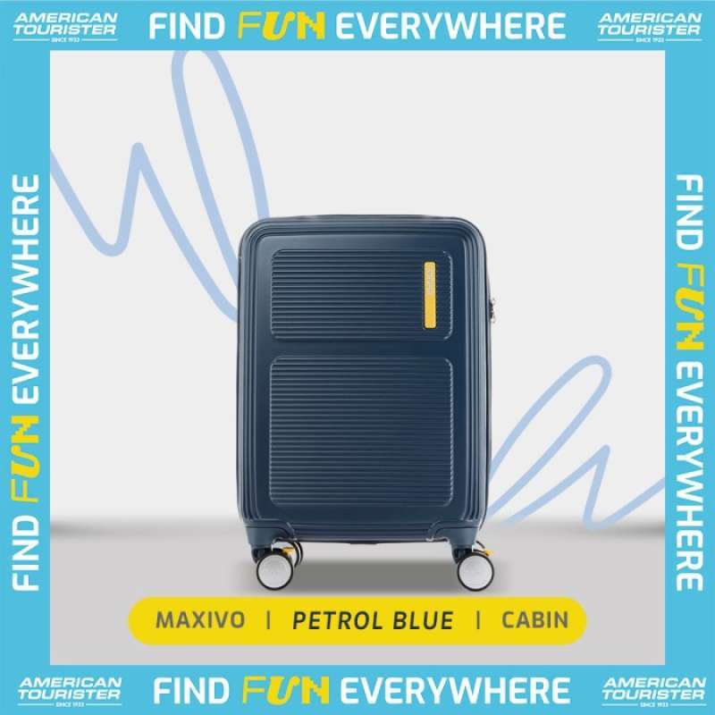 Jual American Tourister Koper Hardcase Maxivo Cabin 20 Inch - Petrol ...