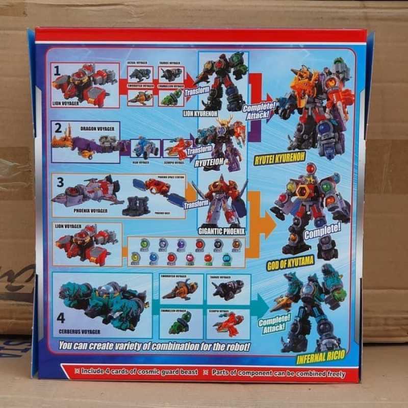 Promo Kyuranger Naga Ryuteioh Power Ranger Mega Zord Kyutama Ryutei ...