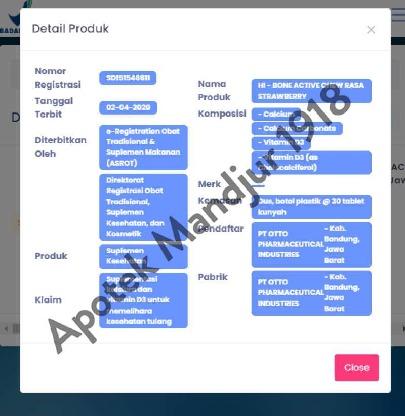 Jual Hi-bone Active Strawberry 30 Tablet - Kesehatan Tulang Di Seller ...