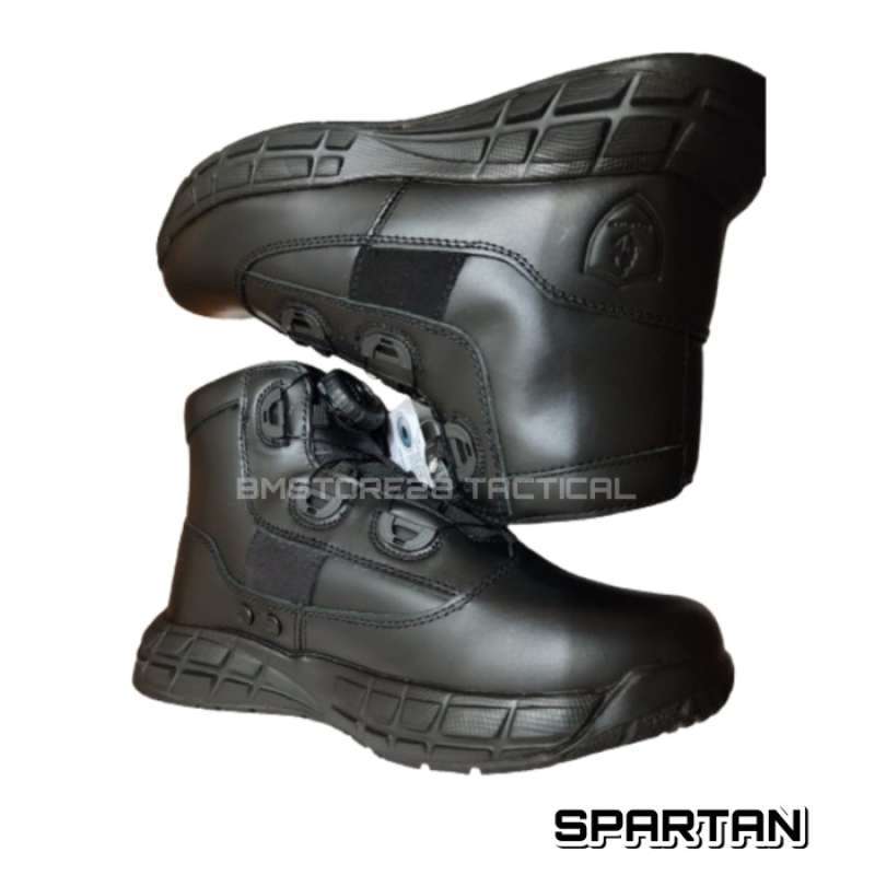 Jual Sepatu Pdh Midtrack Spartan Tali Putar Depan Hitam Dhop - 41 - 41 ...