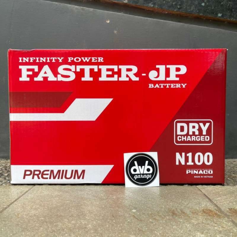 Promo Accu FASTER JP N100 12V 100Ah - Aki Basah Diskon 23% di Seller ...