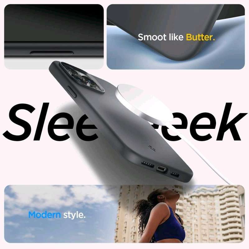 Jual Case iPhone 14 Pro Max Spigen Silicone Fit MagSafe Armor Anti ...