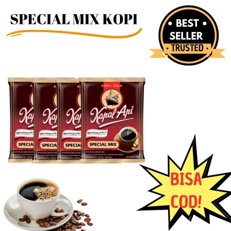 Jual Kopi Kapal Api Special Mix Instan 25 gr - Kemasan Sachet - 5 SACHET di Seller Syavago ...