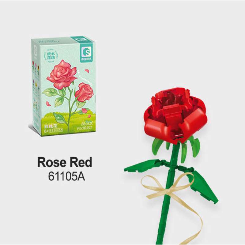 Promo Sembo Flowers Florist Bunga Brick Block Balok New Series - Toy ...