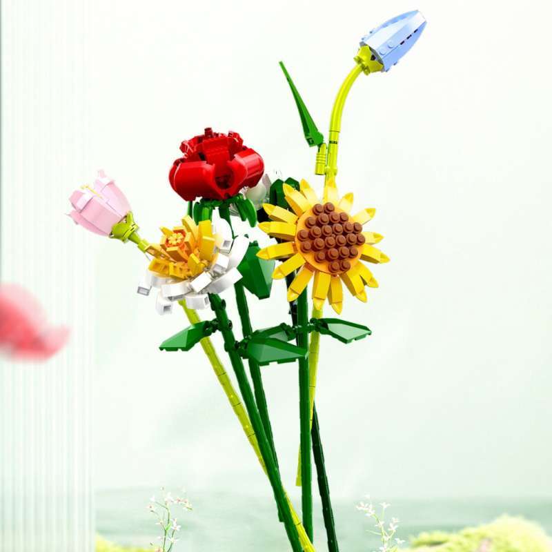 Promo Sembo Flowers Florist Bunga Brick Block Balok New Series - Toy ...