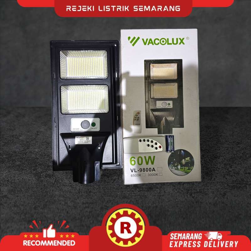Jual Lampu Jalan Led 60w Dengan Sensor Cahaya + Remot, Lampu Jalan ...