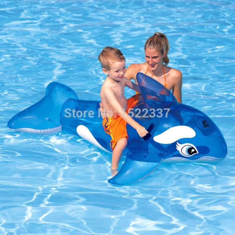 Jual Ban Renang ikan Dolphin Biru Untuk anak Dikolam renang,Wisata Air ...