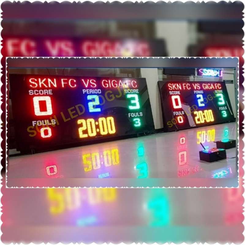 Jual Papan Skor Futsal Jumbo 240x120 Scoreboard Basket Led Skoring ...
