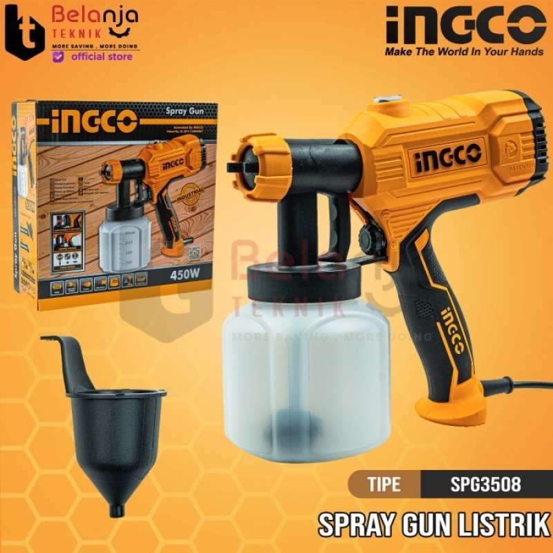 Promo Ingco Spray Listrik Hvlp 800 Ml Spray Airbrush Spg3508 450 Watt ...