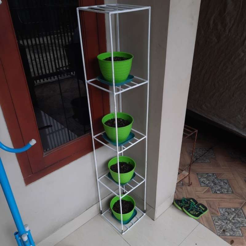 Promo Besi 8mm / Pot Standing Besi / Rak Bunga Ram 5 Tingkat Tinggi 120 ...
